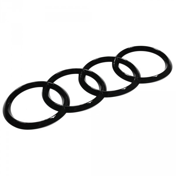 Original Audi Zeichen Ringe Black Edition Emblem Blackline Logo schwarz ...