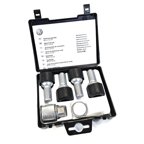 Original VW Radsicherung Felgenschloss Radschrauben M14x1.5x27 ...