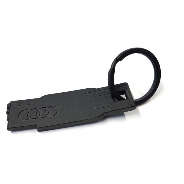 Original Audi Sport Schlüsselanhänger e-tron Keyring schwarz 3182000100 ...
