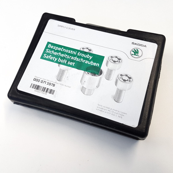 Original Skoda Felgenschloss Radsicherung Radschrauben M12x1.5x26 ...