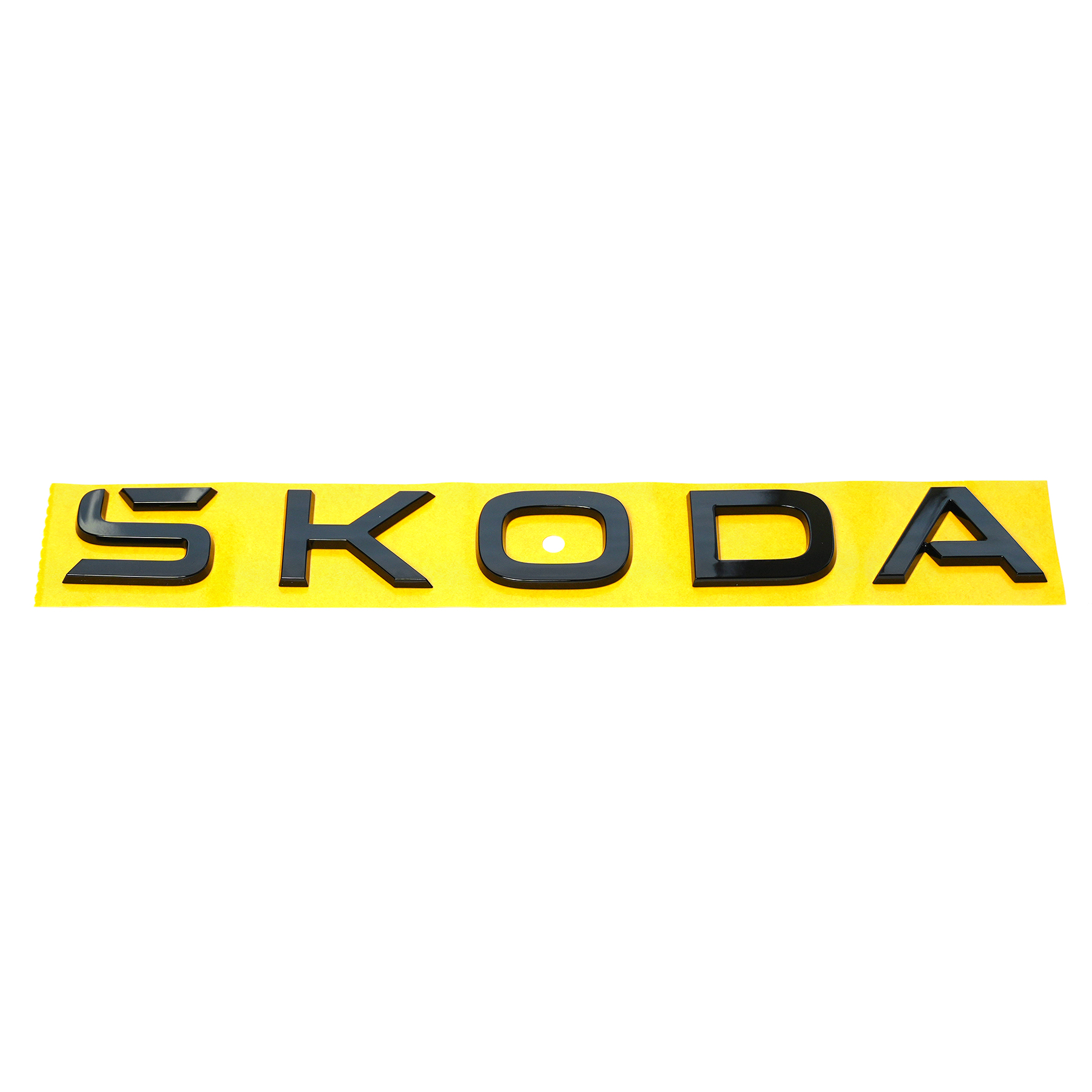 Original Skoda Schriftzug vorn Motorhaube Emblem Logo schwarz ...