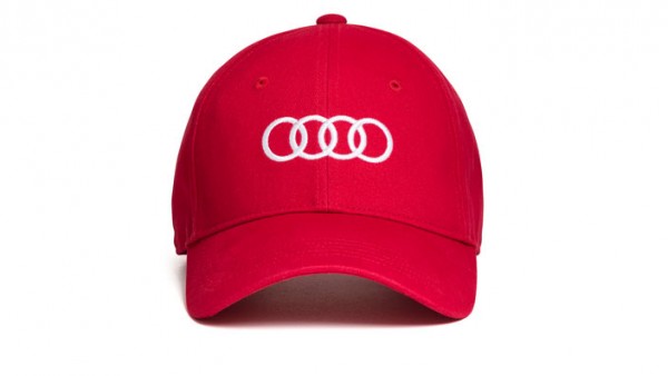 Original Audi Sport Baseballkappe Basecap rot Cap Ringe Logo 3131701010 ...