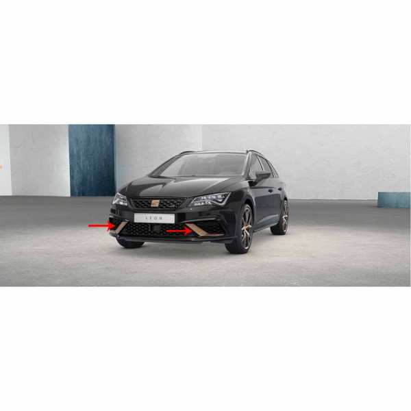 Original Seat Leon (5F) CUPRA R Gitter vorn Tuning Abdeckung Dekor ...