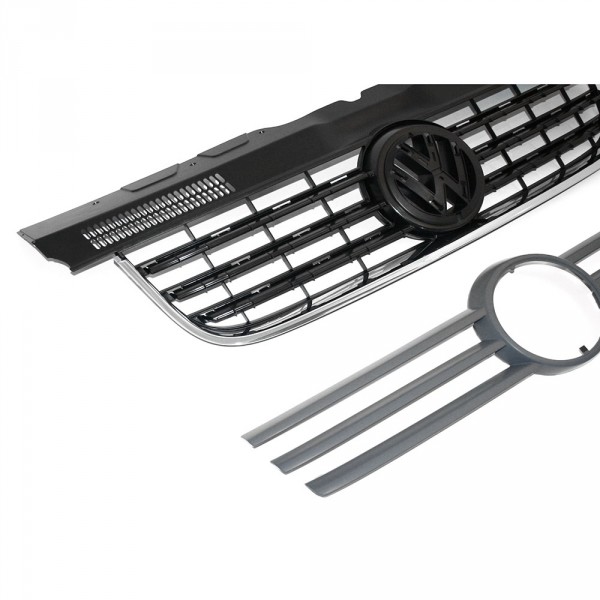 Original VW T5 Transporter Kühlergrill Bus Kasten Grill Zierrahmen ...