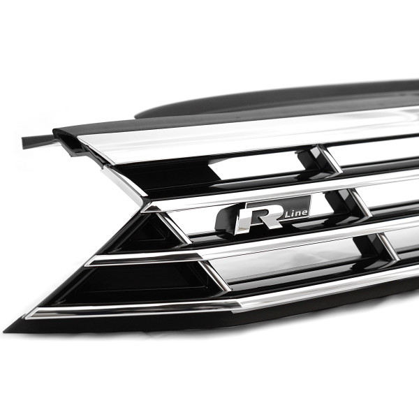 Original VW Passat B8 (3G) R-Line Kühlergrill schwarz/chrom Frontgrill ...