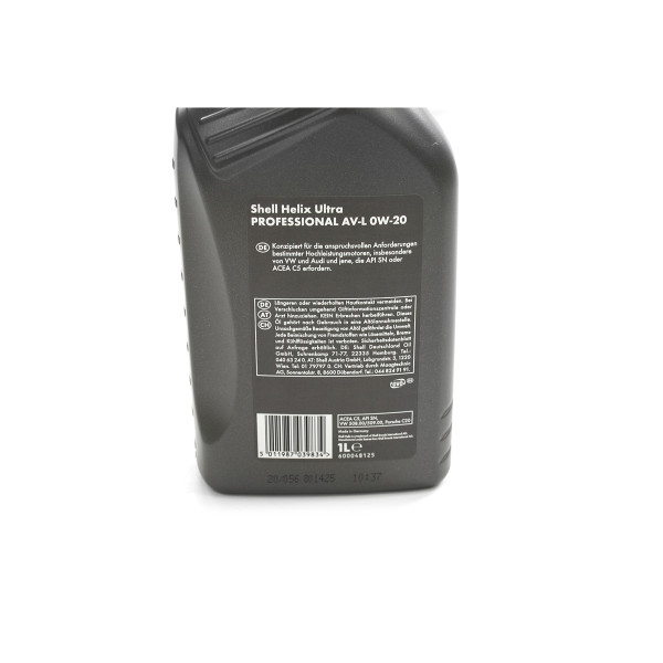 Shell Helix Ultra 0W20 Motoröl 1L VW Norm 50800 50900 Öl Pure Plus ...